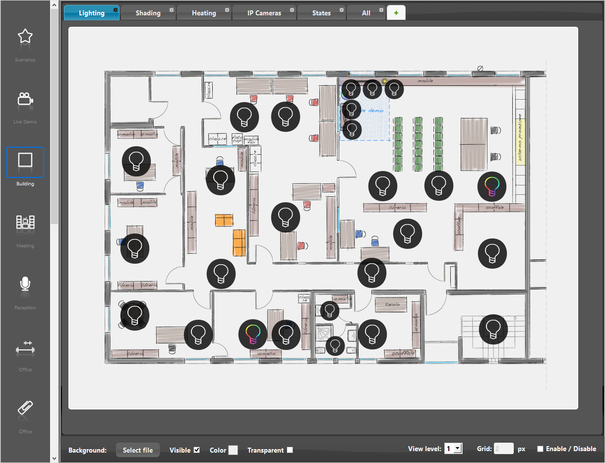 Map interface - ILEVIA Beyond Building Automation